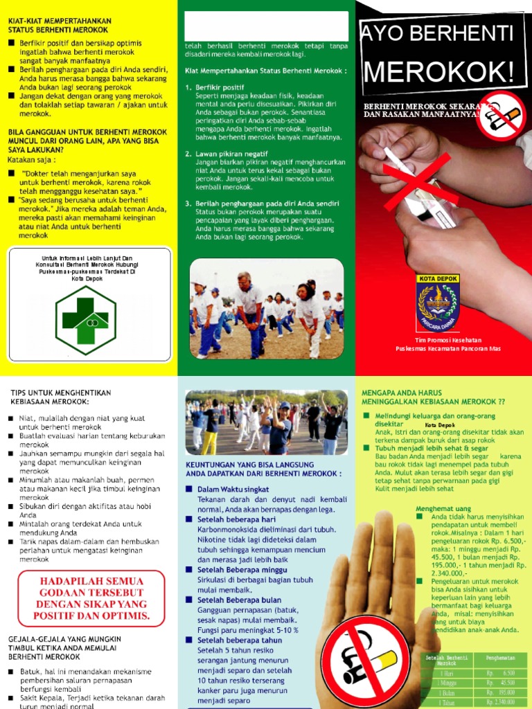 Leaflet - 2 Berhenti Merokok | PDF