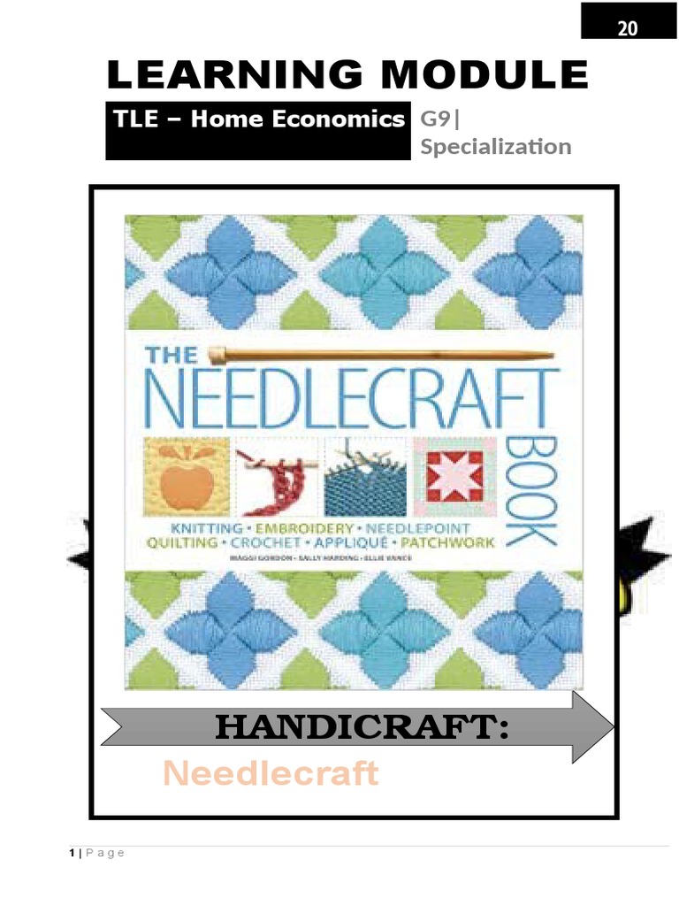 Learning Module: Needlecraft | PDF | Embroidery | Textile Arts