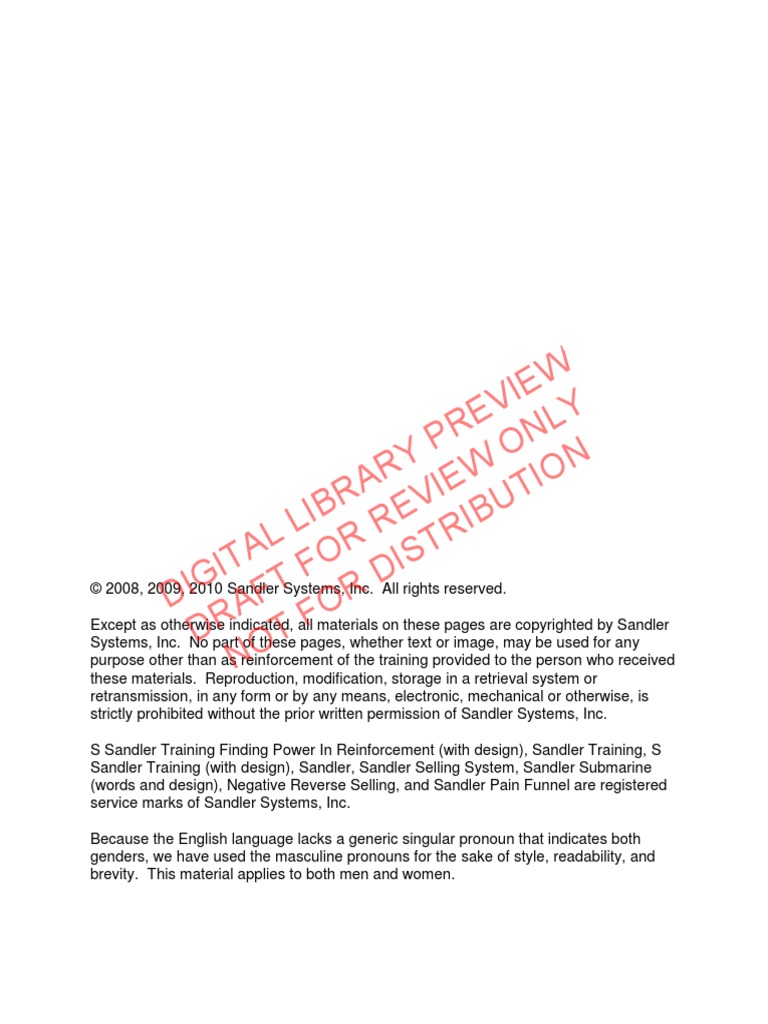 Sandler Sales Pdf Sales Communication