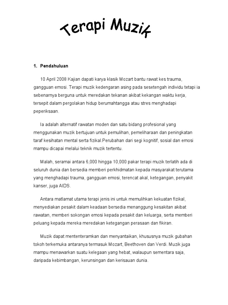 Terapi Muzik | PDF
