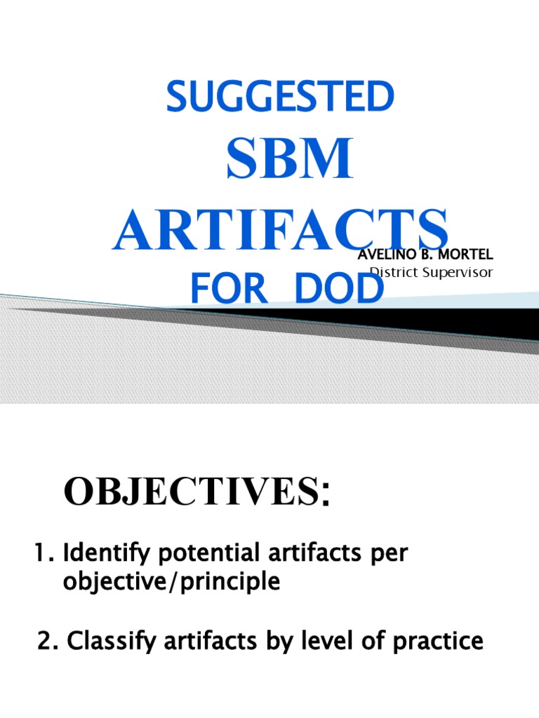 SBM Artifacts | PDF | Learning | Teachers