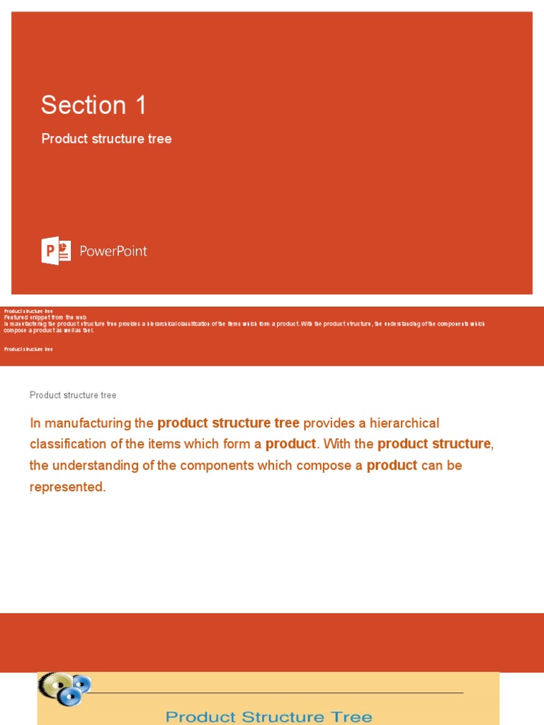 Product Structure Tree Explained | PDF