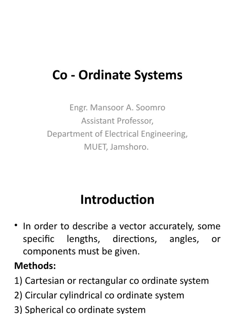 Coordinate Systems Overview | PDF | Cartesian Coordinate System | Angle