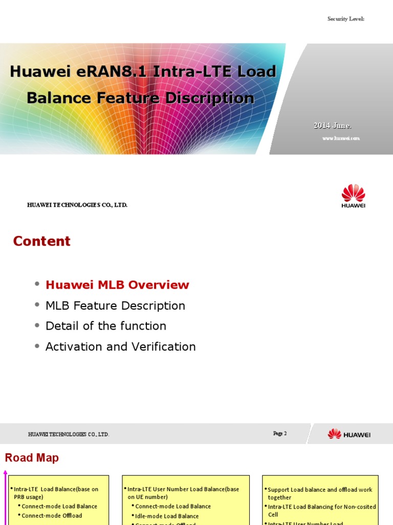 Huawei eRAN8.1 Intra-LTE Load Balance Feature Discription | PDF | Lte (Telecommunication) | Load ...