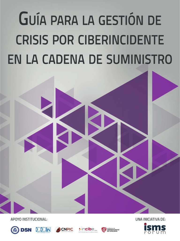 Gu A para La Gesti N de Crisis Por Ciberincidente en La Cadena de ...