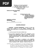 2021 Judicial Affidavit Sample With Translation Philippines | PDF