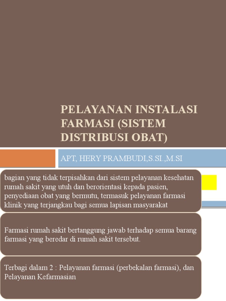 Sistem Distribusi Obat | PDF