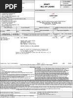 Bill of Lading Draft: Carrier | PDF | Bill Of Lading | Consignee