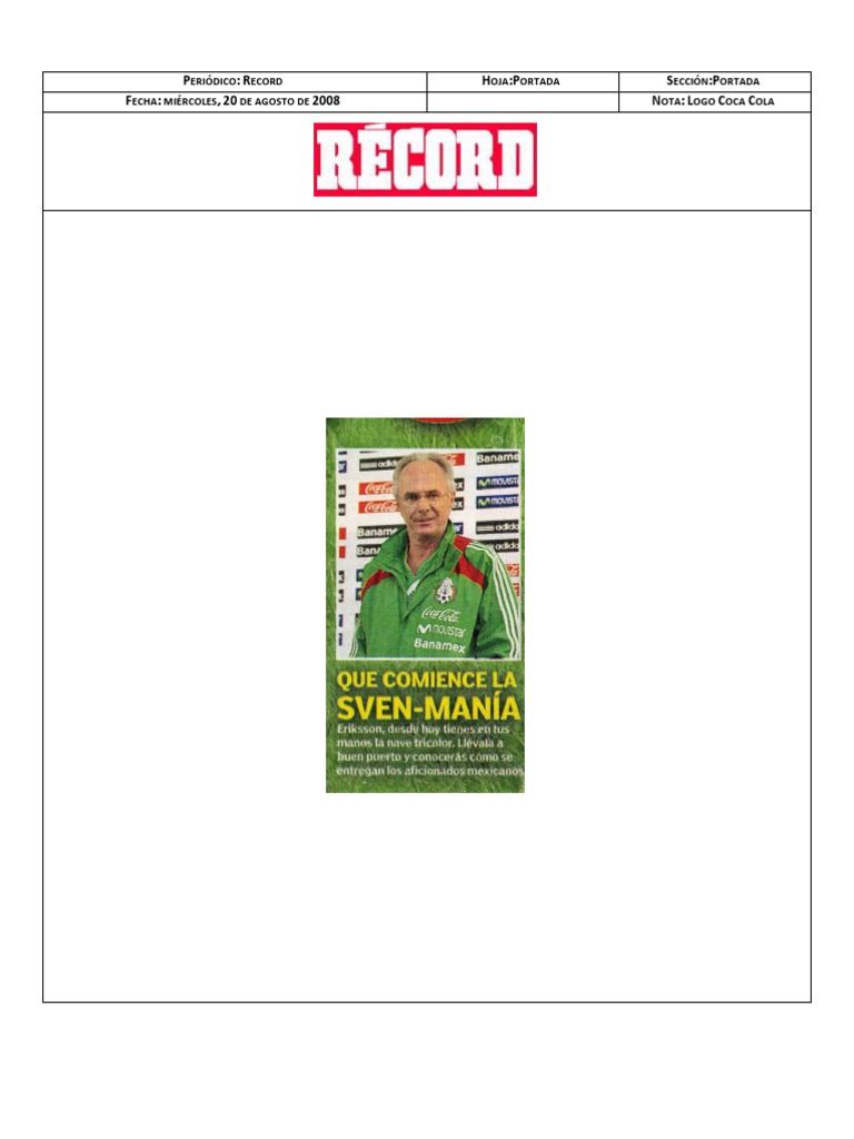 PERIÓDICO Mty 20 de Agosto Del 2008 | PDF | Reajuste salarial | Refresco