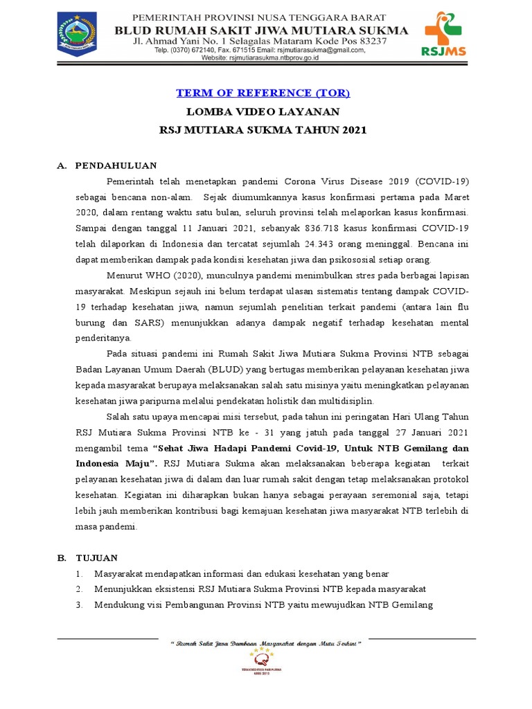 Tor Lomba Video Layanan | PDF