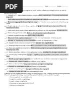 Sanhi at Bunga Activity Sheet | PDF