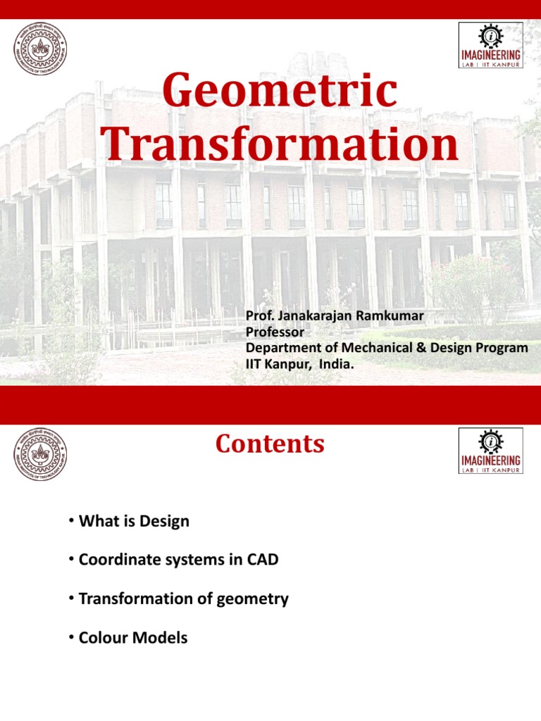 Geometric Transformations in CAD | PDF | 2 D Computer Graphics ...