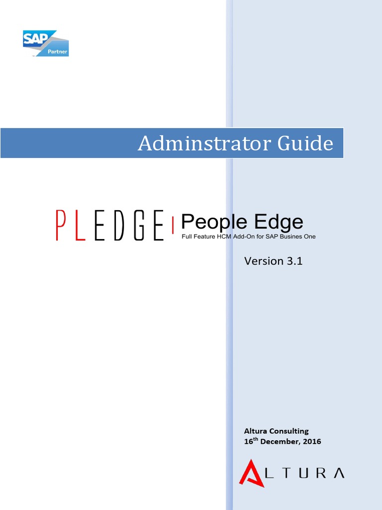 SAP PLEDGE Administrator Guide | PDF | Microsoft Access | Internet ...