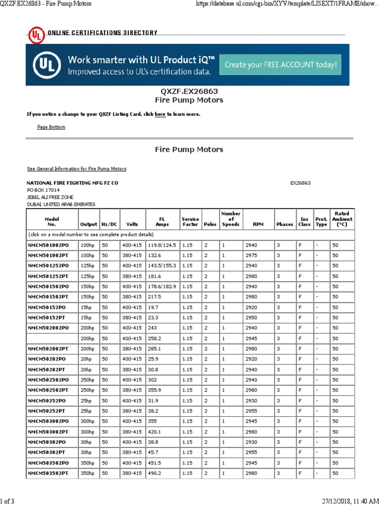 1.fire Motor Pump Certificate | PDF | Computing | Business