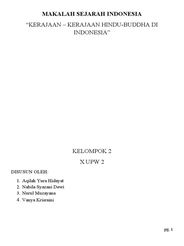 Makalah Sejarah Indonesia | PDF