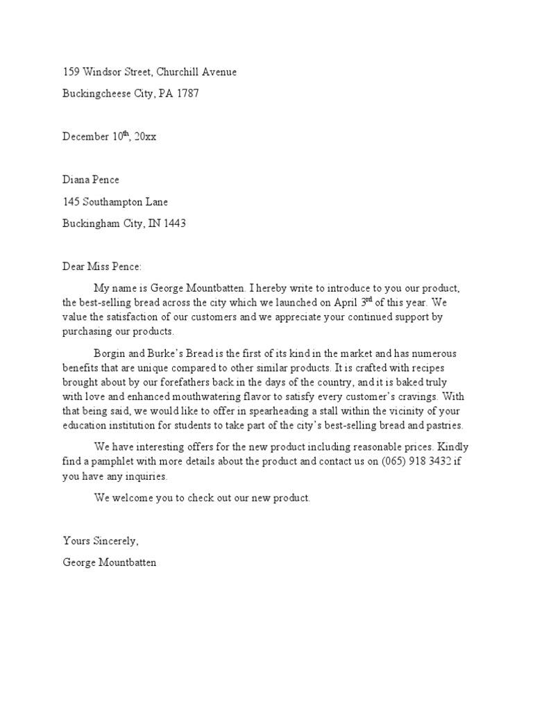 Business Letter | PDF