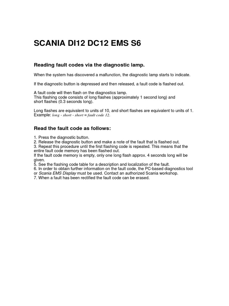 DI12-DC12 Fault Codes | PDF | Throttle | Electrical Engineering