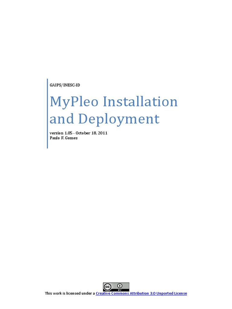 MyPleo Installation and Deployment | PDF | Eclipse (Software) | Java (Programming Language)