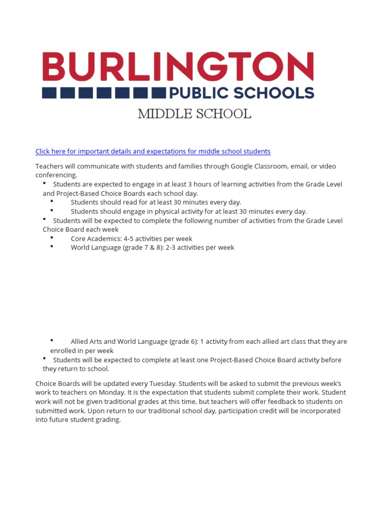 BPS Remote Learning Info | PDF