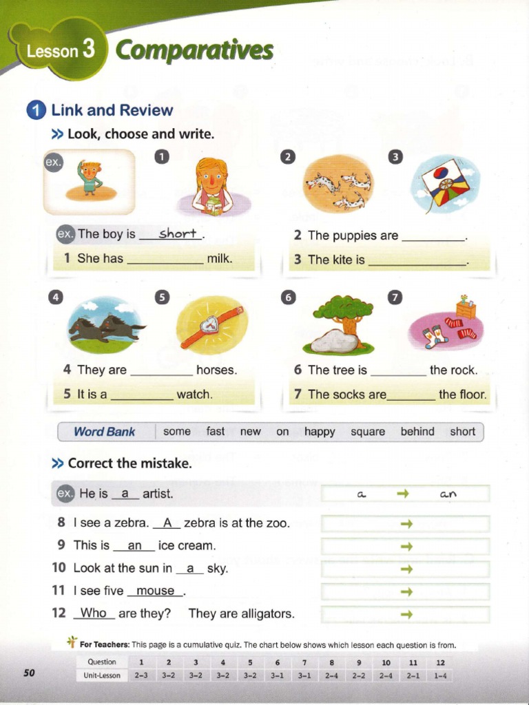My First Grammar 2 U3.3 | PDF | Nature
