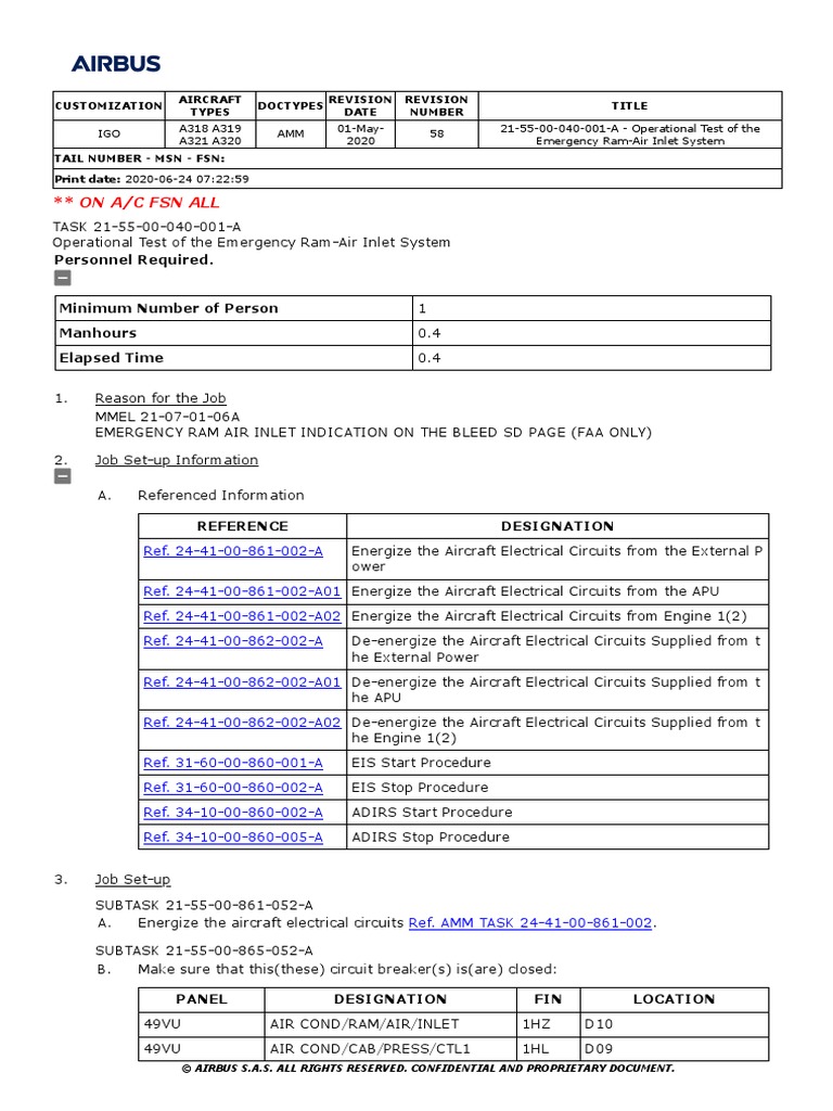 AMM Task May 20 | PDF | Airbus | Aerospace