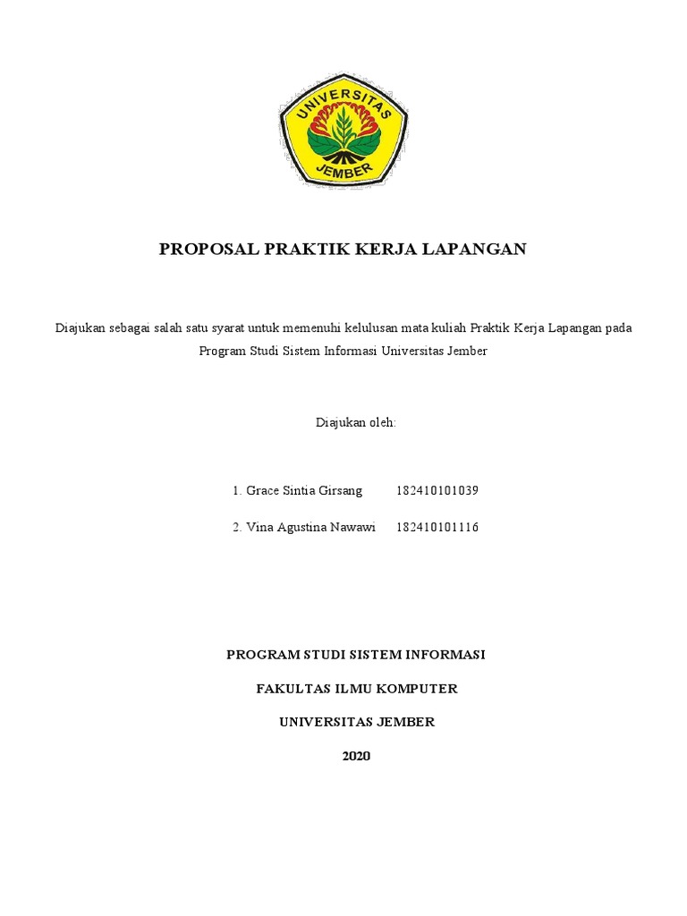 Proposal PKL | PDF
