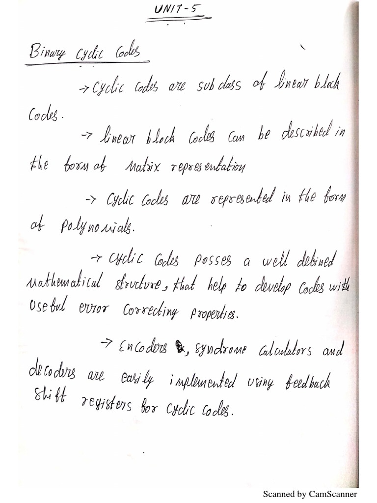 Itc - Unit-5 Notes | PDF