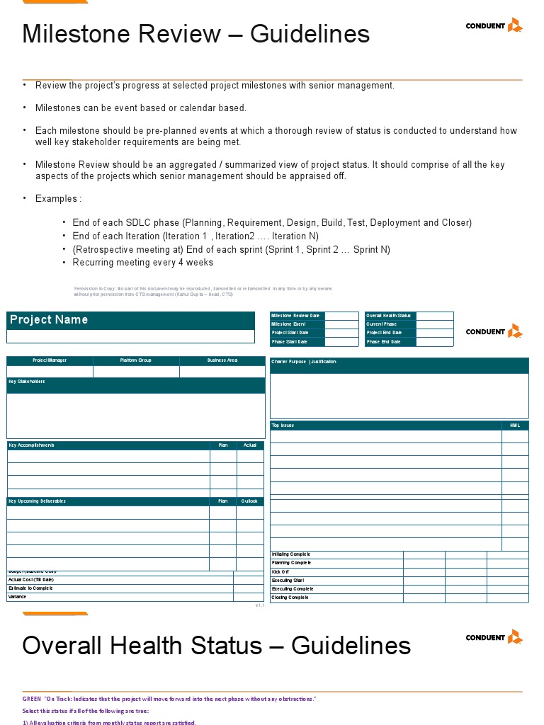 Project Milestone Report (CMMI) | PDF | Business