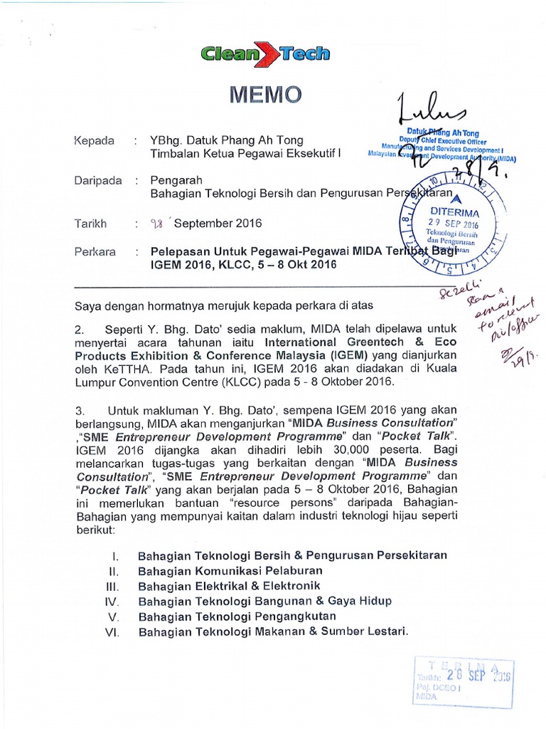 Memo Approval Resource Person | PDF