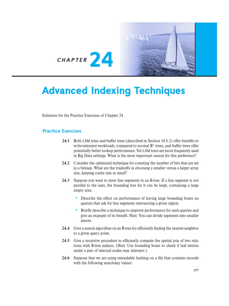 Advanced Indexing Techniques: Practice Exercises | Download Free PDF | Algorithms | Computer Data