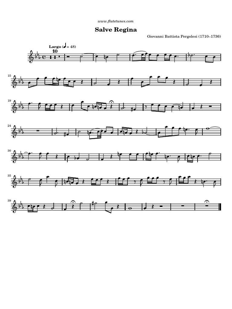 Pergolesi Salve Regina | PDF