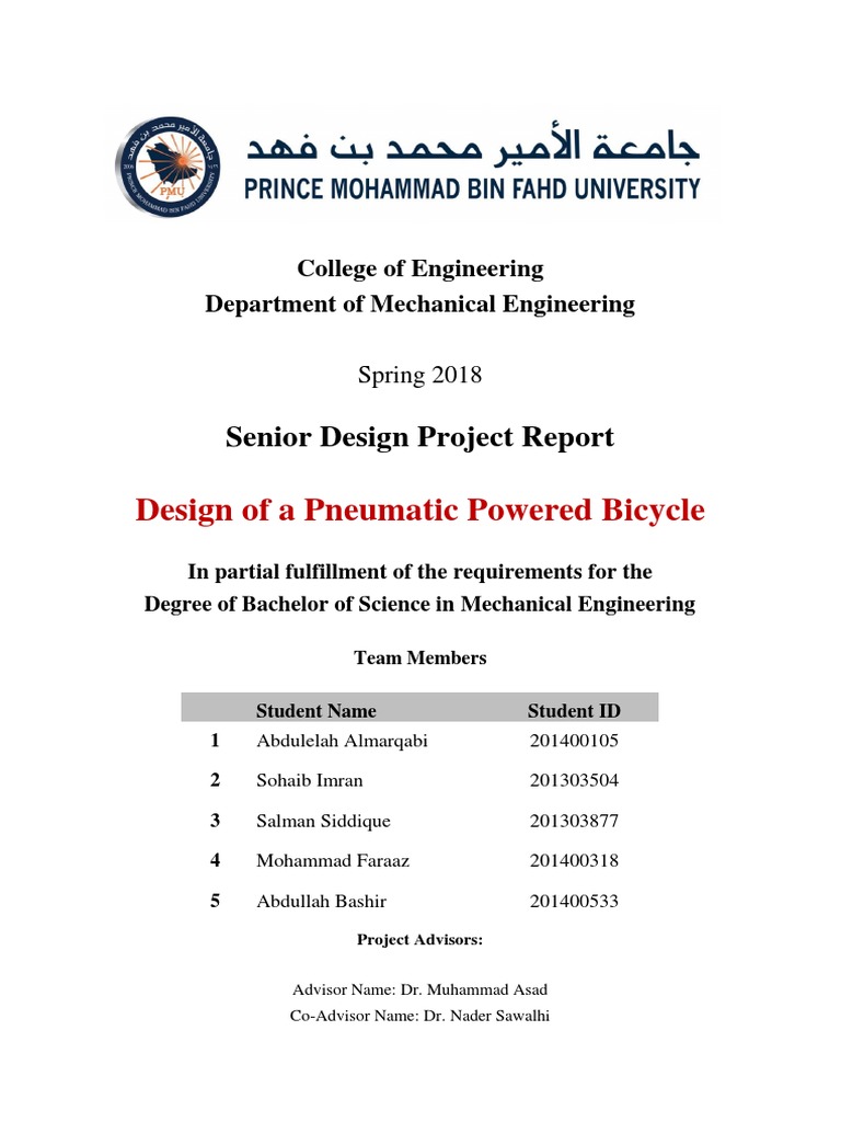 Design Pneumatic Powered Bicycle | PDF | Engines | Internal Combustion ...