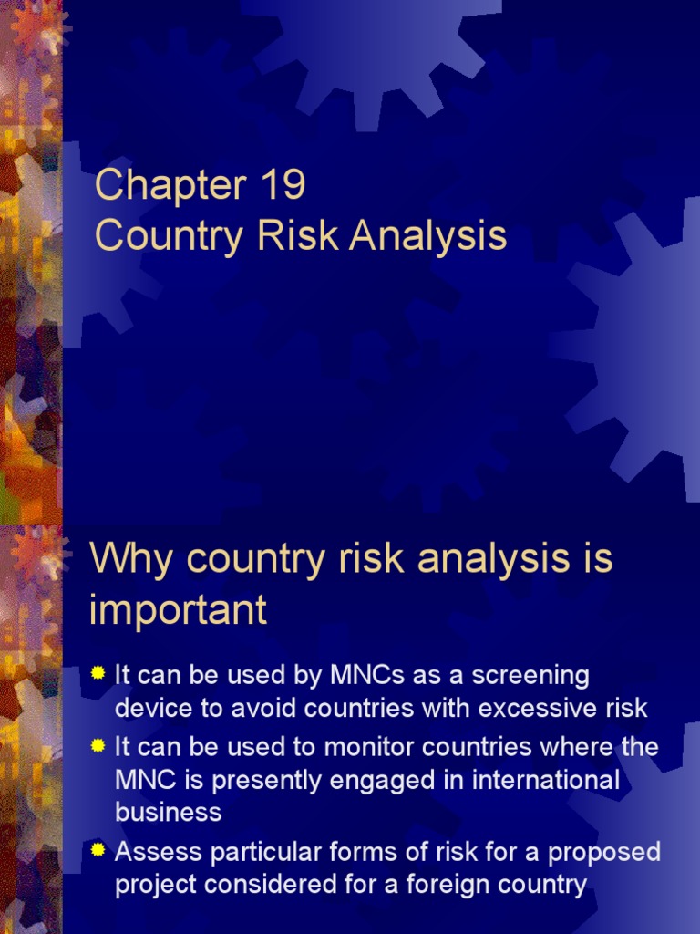 Country Risk Analysis | PDF | Risk | Multinational Corporation