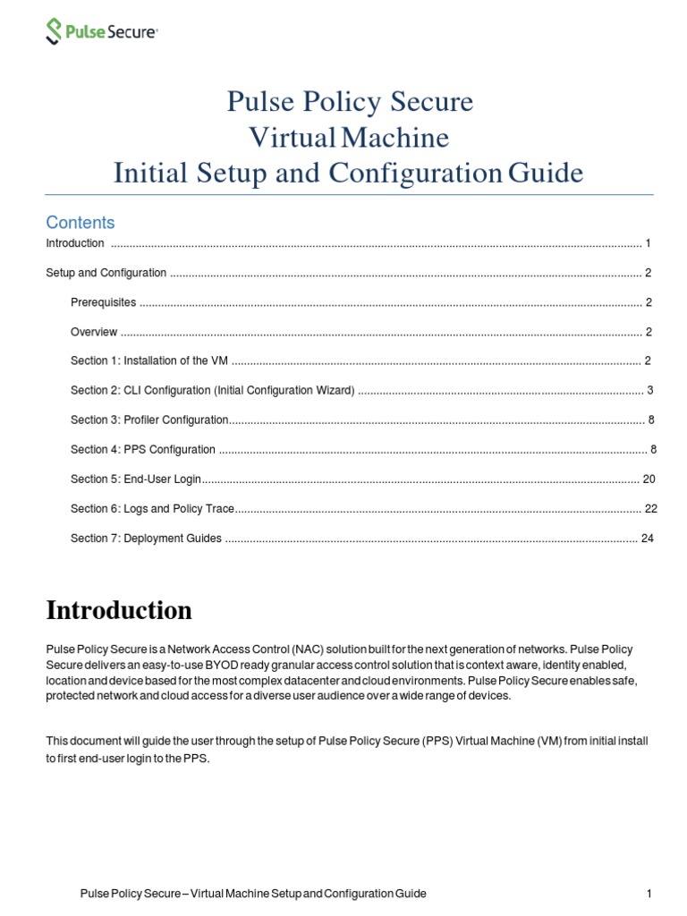 Pulse Policy Secure VM Setup and Config-1 Update | PDF | Public Key ...