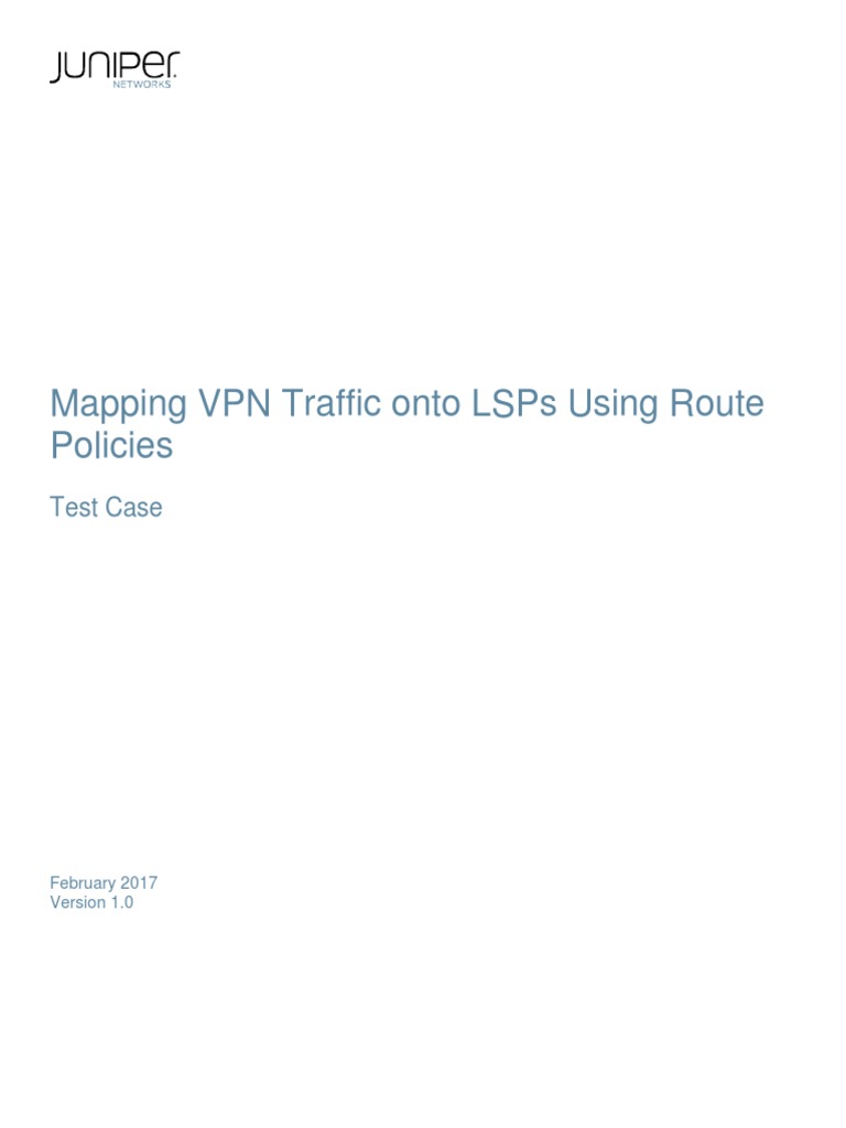 Map VPN To LSP Route Policy | PDF | Multiprotocol Label Switching ...
