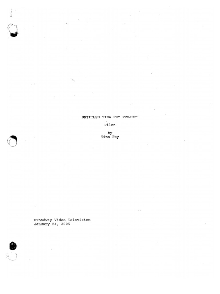 30 Rock Pilot Script | PDF