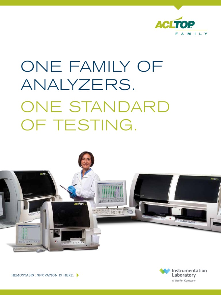 ACL TOP Family Brochure - 2.1.2012 - FINAL | PDF | Coagulation | Usability