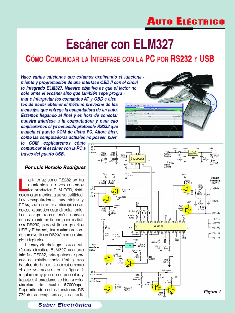 Escaner Con El ELM327 | PDF | USB | Escáner de imagen
