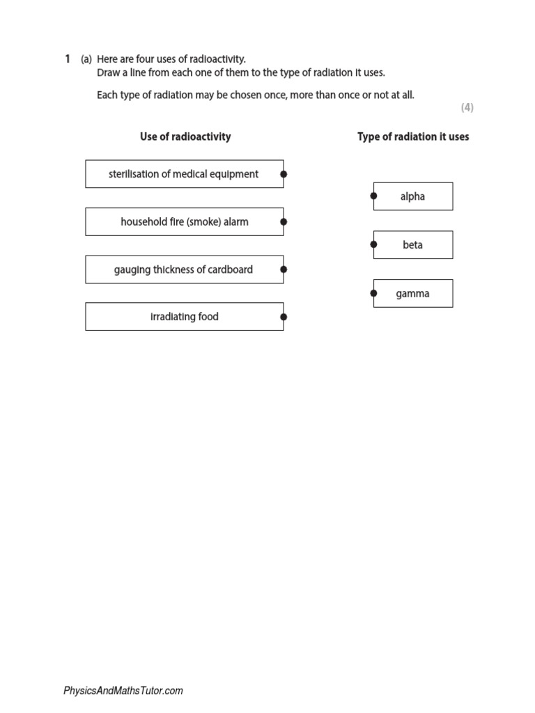 Radioactivity 3 QP | PDF | Radioactive Decay | Nuclear Fission