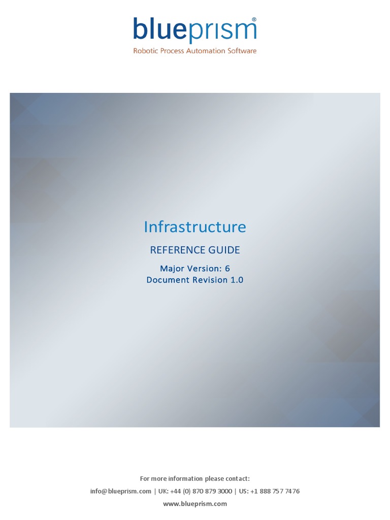 Blue Prism Infrastructure Reference Guide | PDF | 64 Bit Computing ...