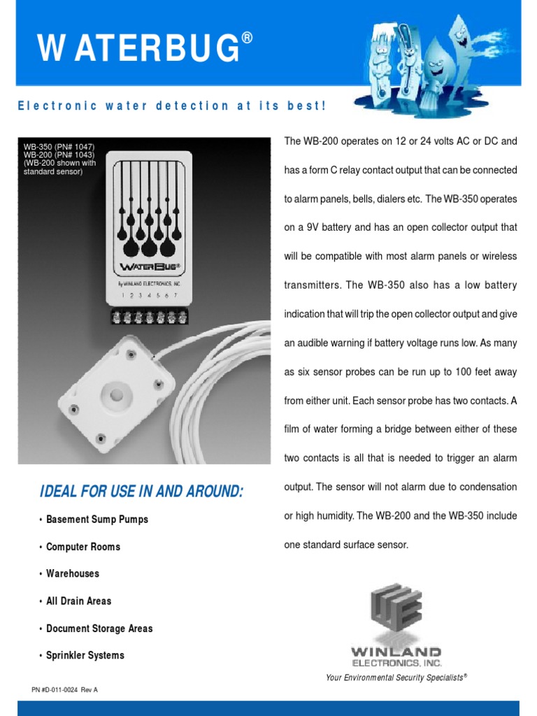 Waterbug: Ideal For Use in and Around | PDF | Sensor | Equipment