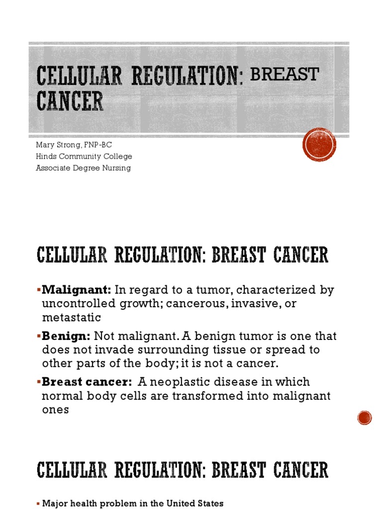 Cellular Regulation-Breast | PDF | Breast Cancer | Cancer