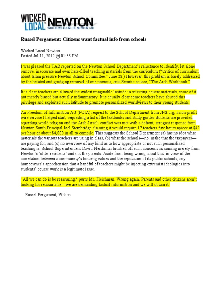 2012-07-12 - Newton Tab Letter - Russel Pergament - Four Thousand ...