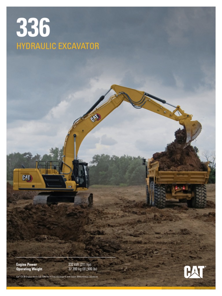 Cat 336 Next Gen Excavator | PDF | Manufactured Goods | Computing And ...