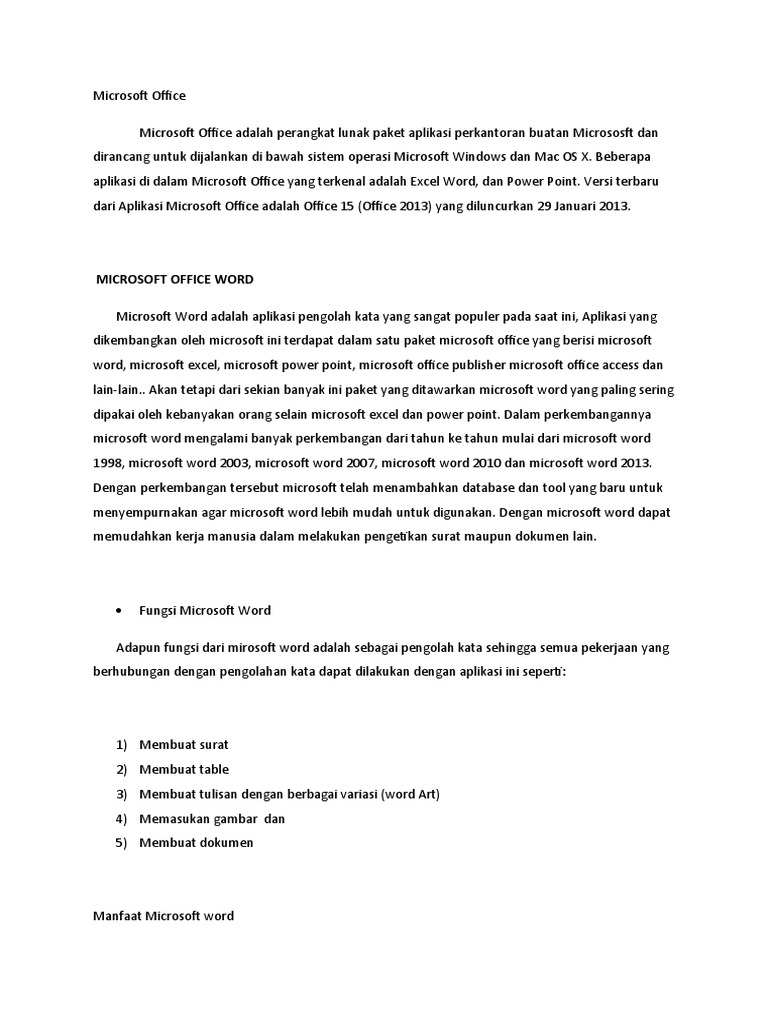 Microsoft Office Pdf