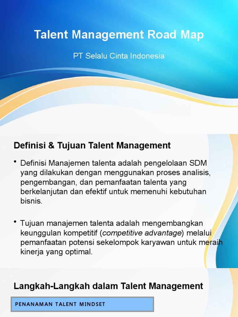Talent Management Road Map | PDF
