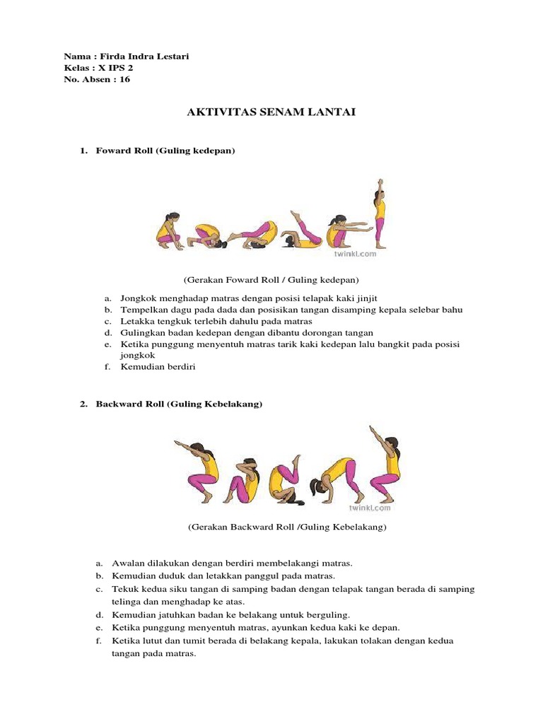 Teknik Dasar Senam Lantai untuk Pemula | PDF