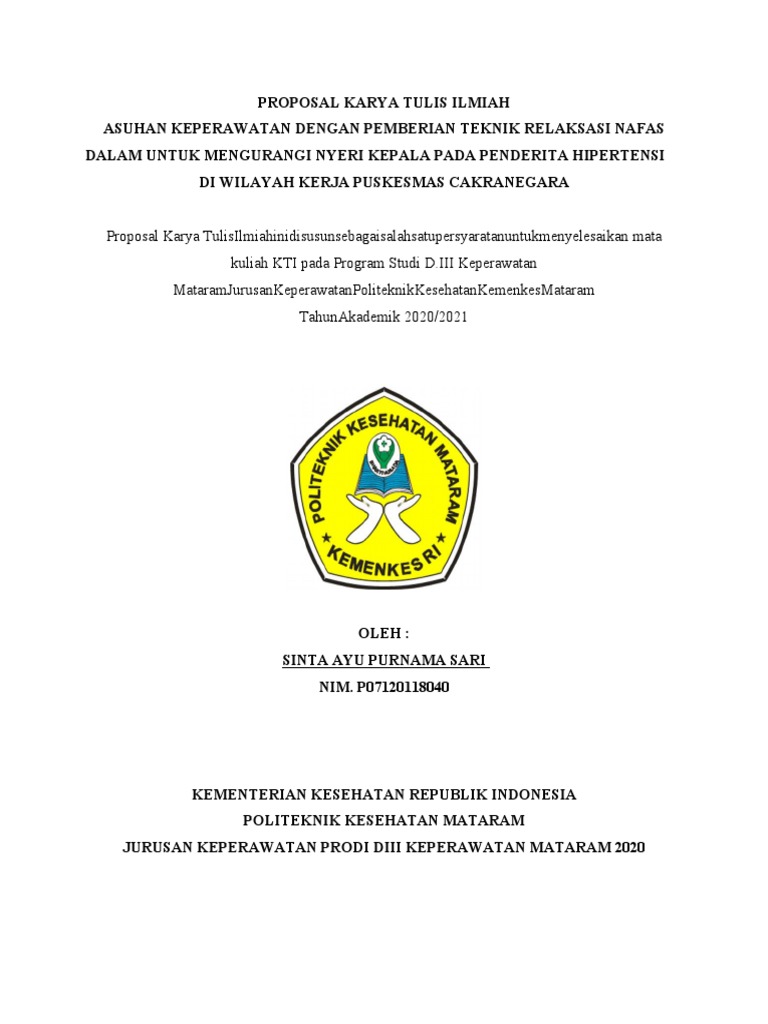 Proposal Karya Tulis Ilmiah | PDF