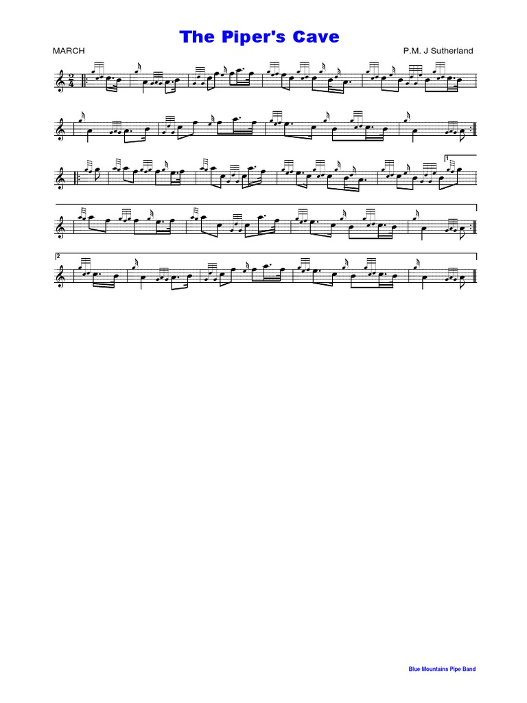 RSPBA MAP The Piper's Cave For Bagpipes | PDF | Reed Aerophones ...