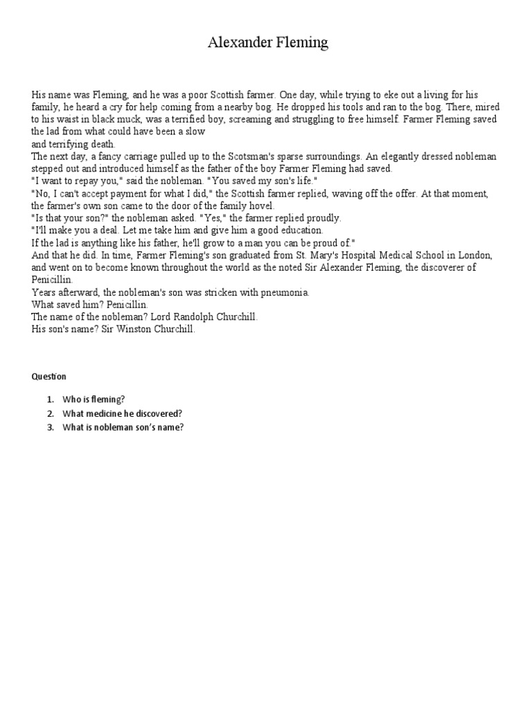 Alexander Fleming | PDF